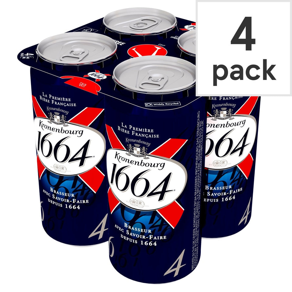 Kronenbourg 1664 Lager Beer 4 x 440ml Cans – fairwayspremier