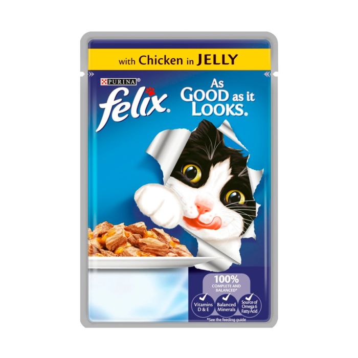 Felix As Good As It Looks with Chicken in Jelly 100g – fairwayspremier