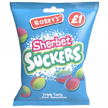 Bobbys Sherbat Suckers Bag 130g – fairwayspremier