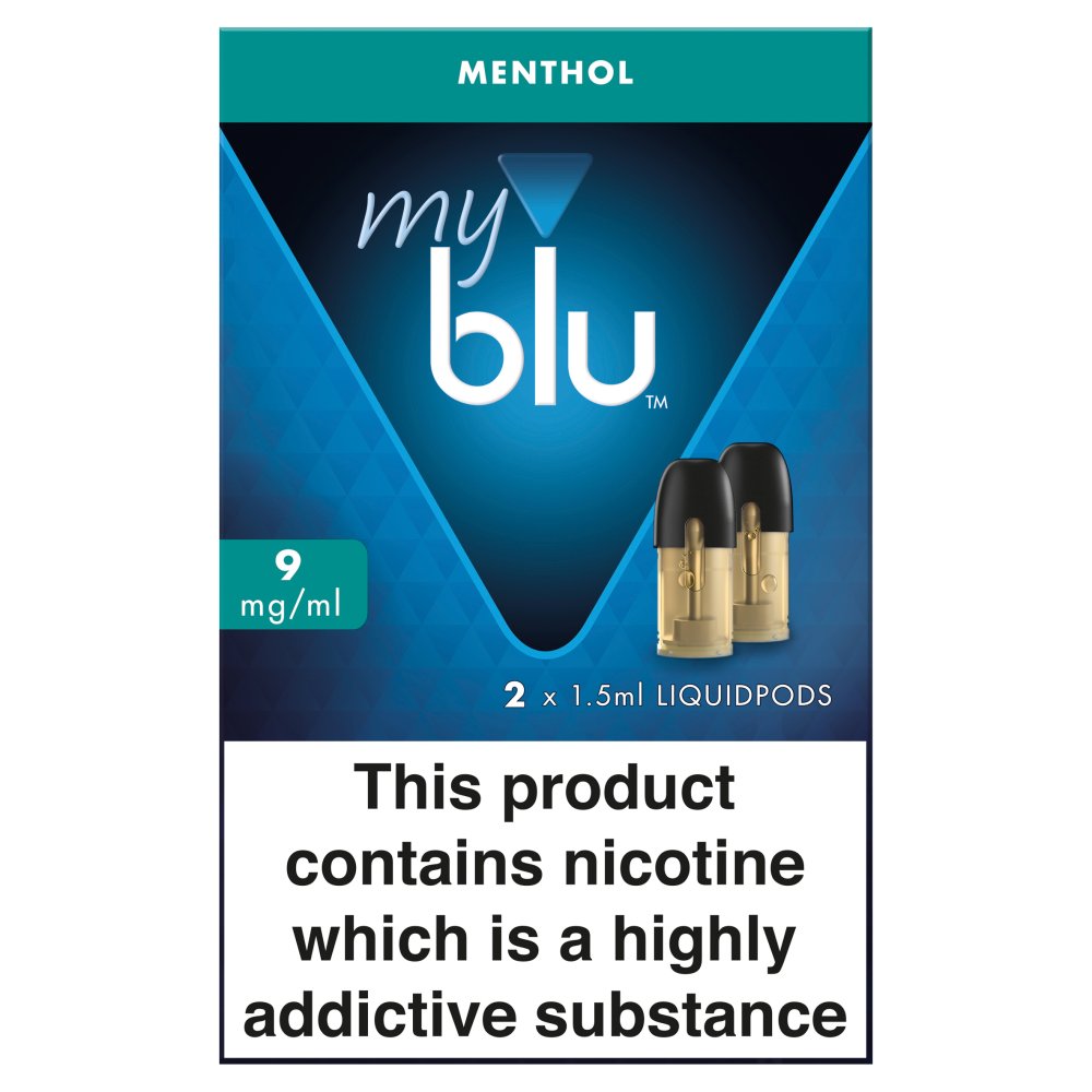blu® myblu® Liquidpods Menthol 9mg/ml 2 x 1.5ml – fairwayspremier